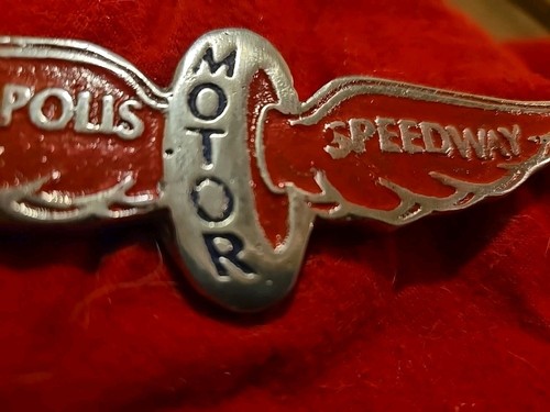 Vintage Indianapolis Motor Speedway metal Badge Trunk Lid Emblem Pace ...