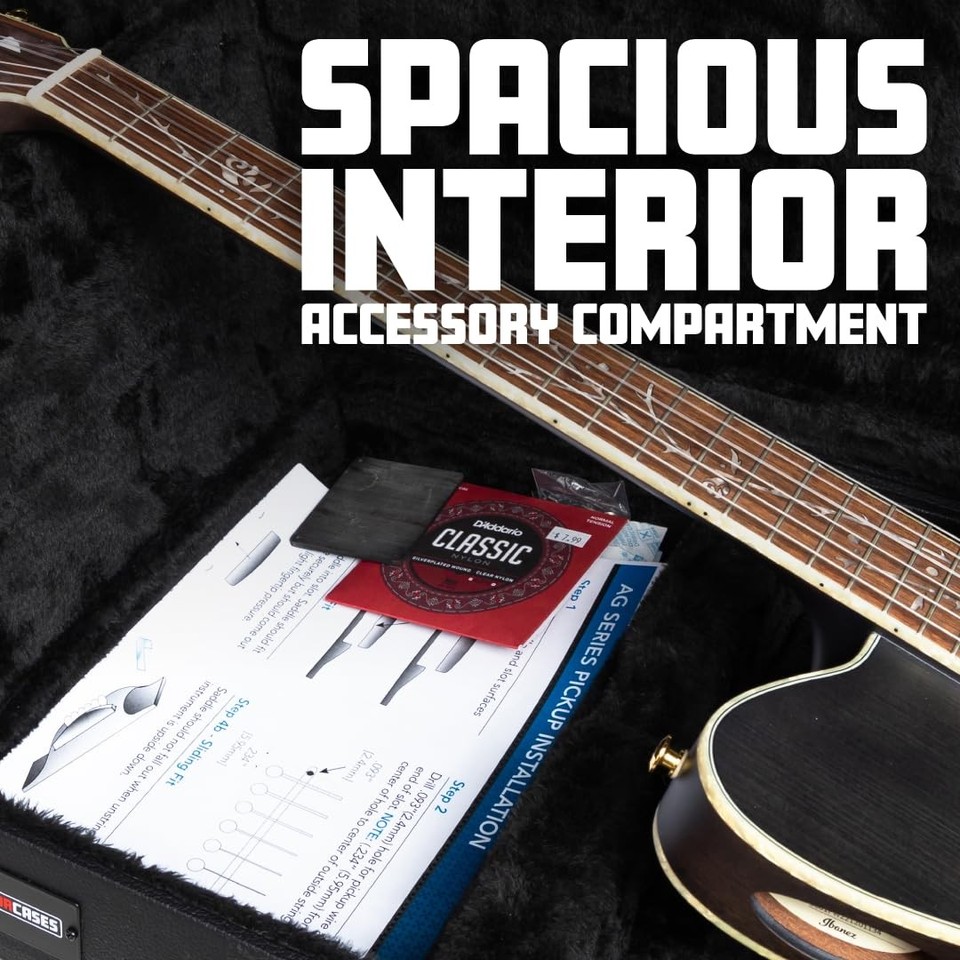 Cases Hard-Shell Wood Case for Martin 000-Style Guitars, Fits Similar ...