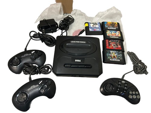 Sega Genesis Model 2 Console with 2 Controllers & 5 Games. Tested ...