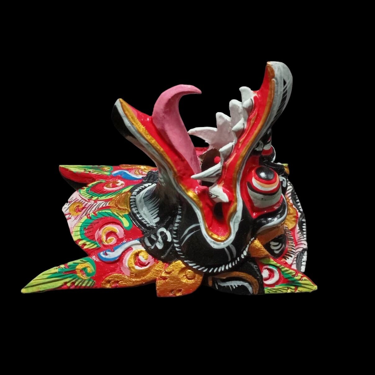 Black Garuda Bird Indonesia Balinese Mask Hinduism Wood Carved Wall Art ...