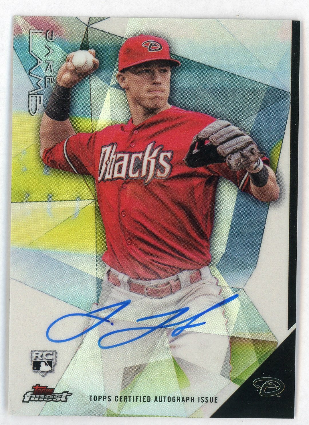 Jake Lamb 2015 Topps Finest Auto Rookie #FA-JL Arizona Diamondbacks | eBay