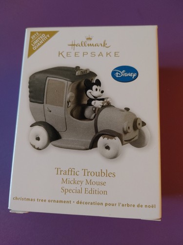 2012 Limited Disney Mickey Mouse Traffic Troubles Hallmark Keepsake ...