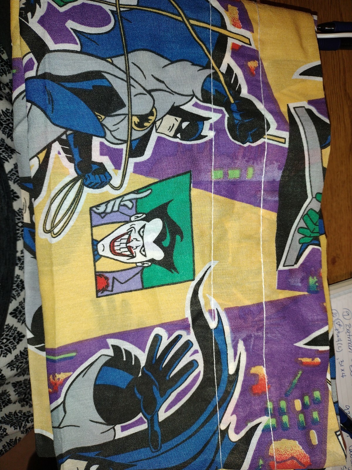 VTG 1995 Batman Robin DC COMICS Valance set 80 x16 x 2 pieces appears ...