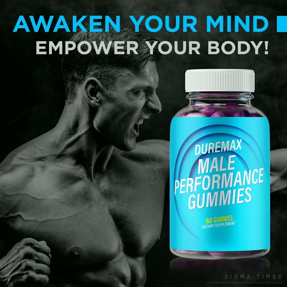 (3 Pack) Duremax Gummies for Men, Male Performance Gummy for Stamina | eBay