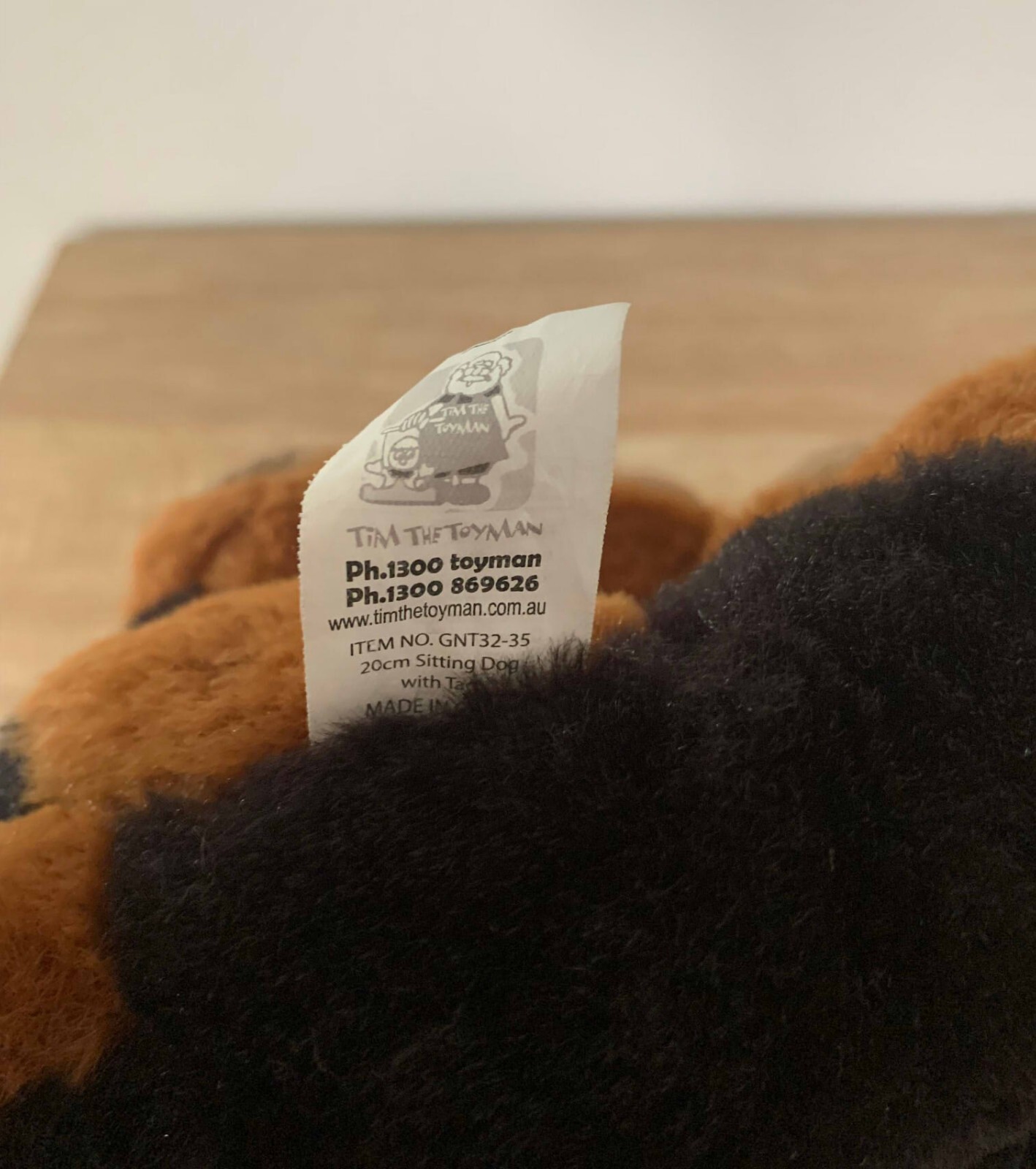 TIM THE TOYMAN - German Shepherd Brown Tan Black Puppy Dog 24cm Plush ...