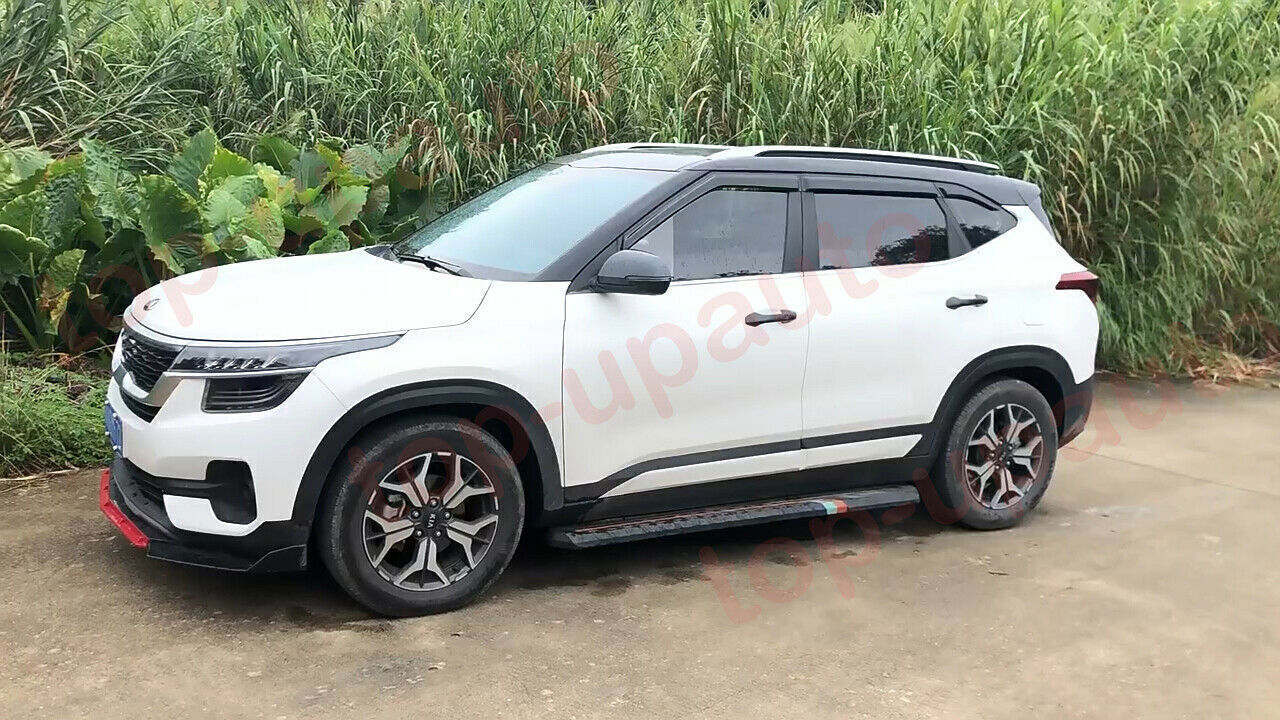 For Kia Seltos 2020-2023 BLACK WINDOW VISORS SUN RAIN GUARD VENT ...