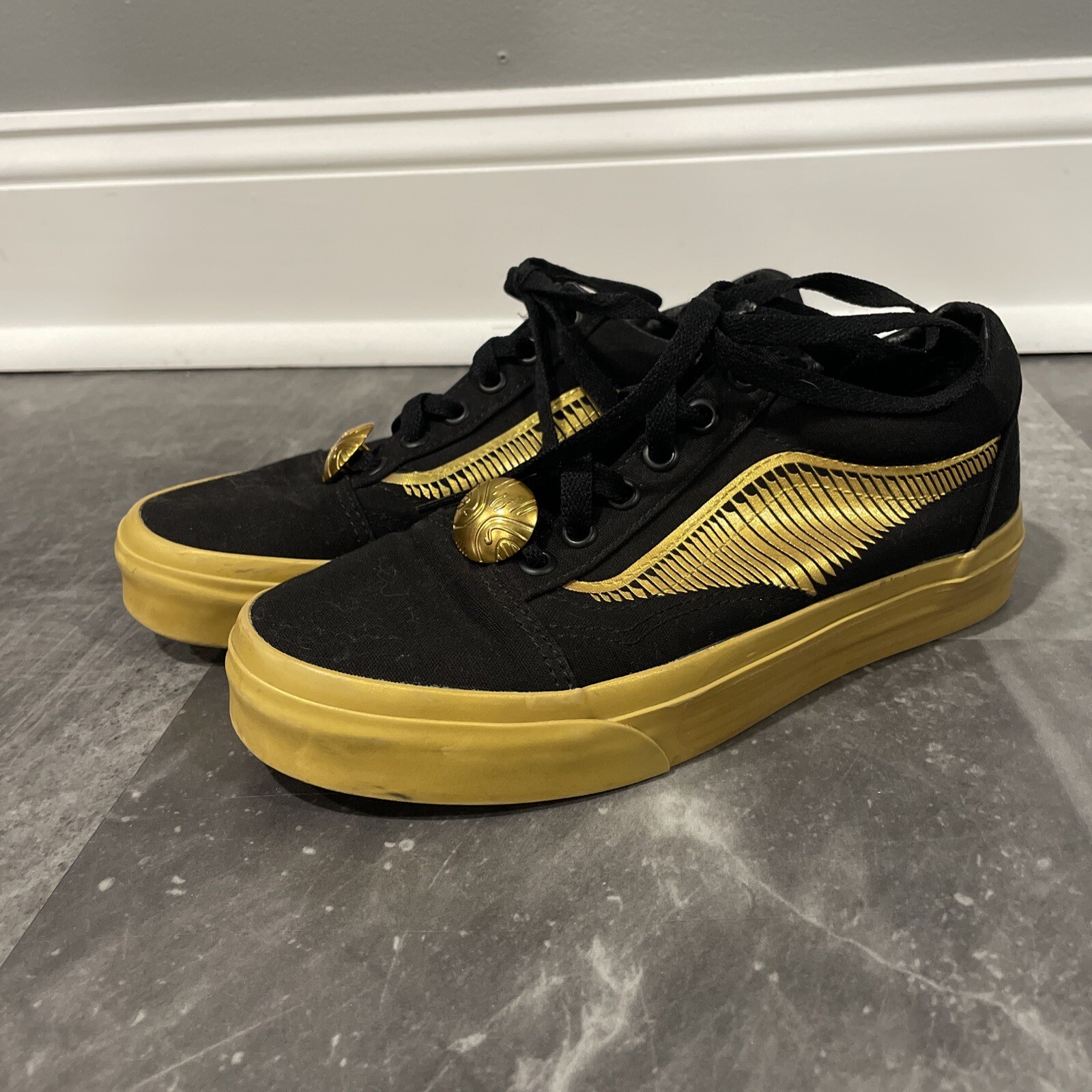 VANS X Harry Potter Golden Snitch Low Skate Sneakers … - Gem