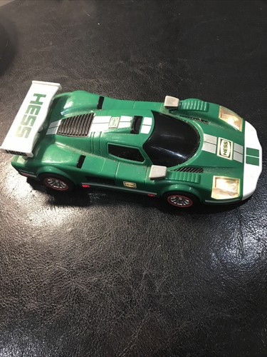 HESS GREEN &WHITE RACER LIGHT UP TOY CAR WORKS | eBay