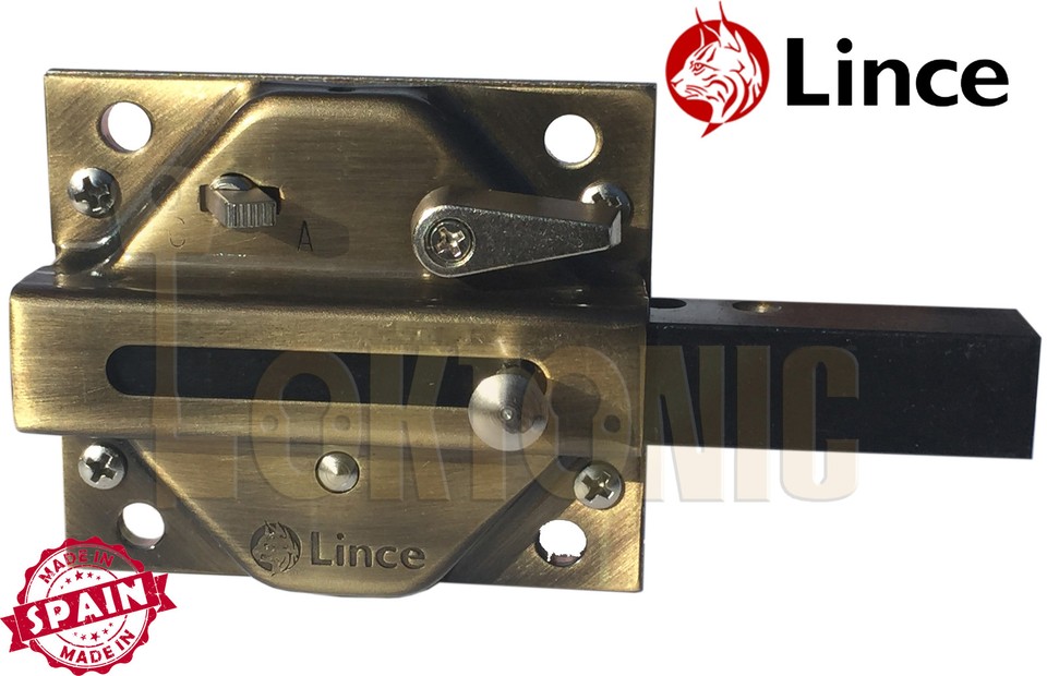 Lince Lock 2930BI High Security Heavy Duty Rim Gate Shed Garage Sliding ...