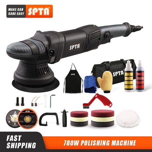 SPTA 125mm 780W Car Polisher Dual Action Orbital Polishing Buffer Waxer ...