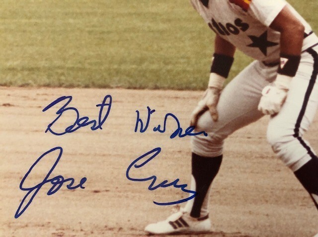 Jose Cruz Houston Astros Autographed 8x10 Photo | eBay