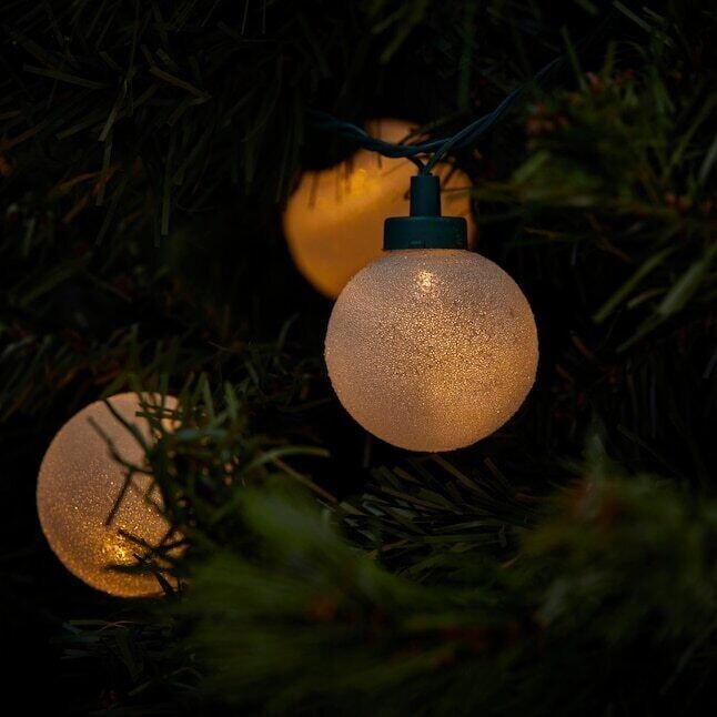 GE Color Choice 20-Count Multi-function White/Multicolor LED G50 Ice ...