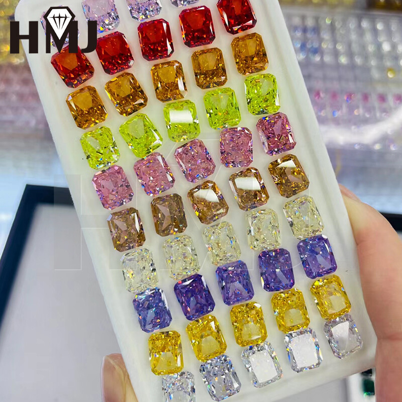 Mixed Color Radiant Crush Ice Cut Cubic Zirconia Stone High Quality CZ ...