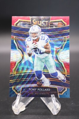 Tony Pollard 2019 Panini Select Prizm #99 Rookie Concourse Level Tri ...