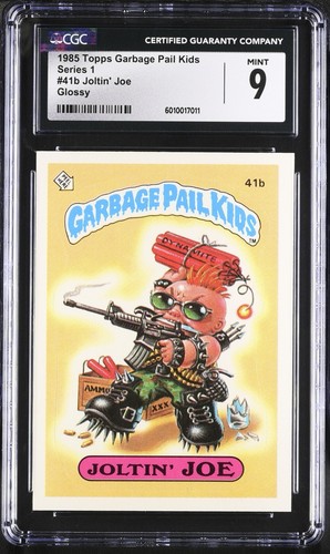 Joltin Joe # 41b CGC 9 Mint Garbage Pail Kids Series 1 Topps 1985 ...