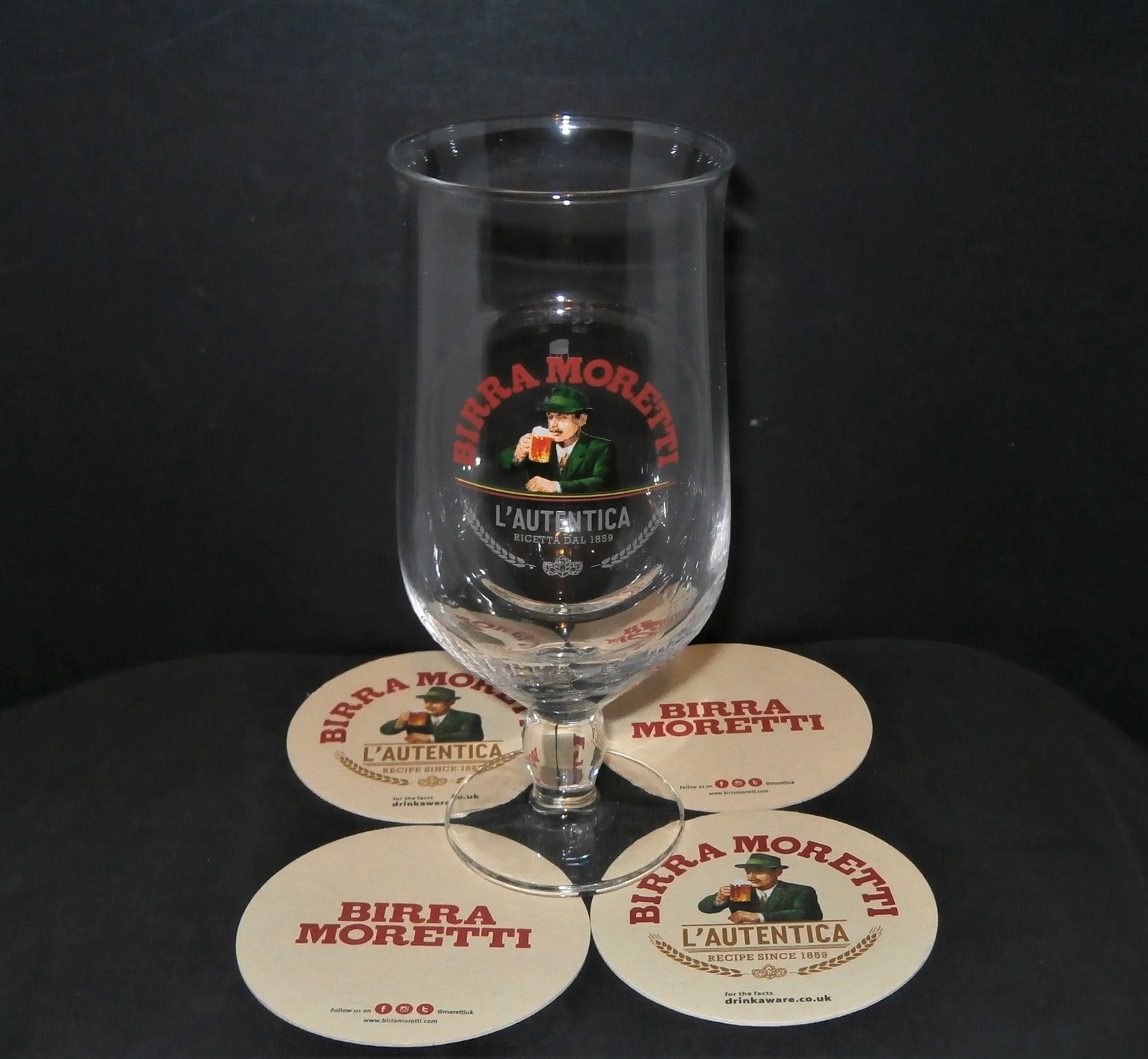 Birra Moretti Brand New 2017 Design Pint Glass X 1. Official | eBay UK