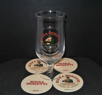 Birra Moretti Brand New 2017 Design Pint Glass X 1. Official | eBay UK