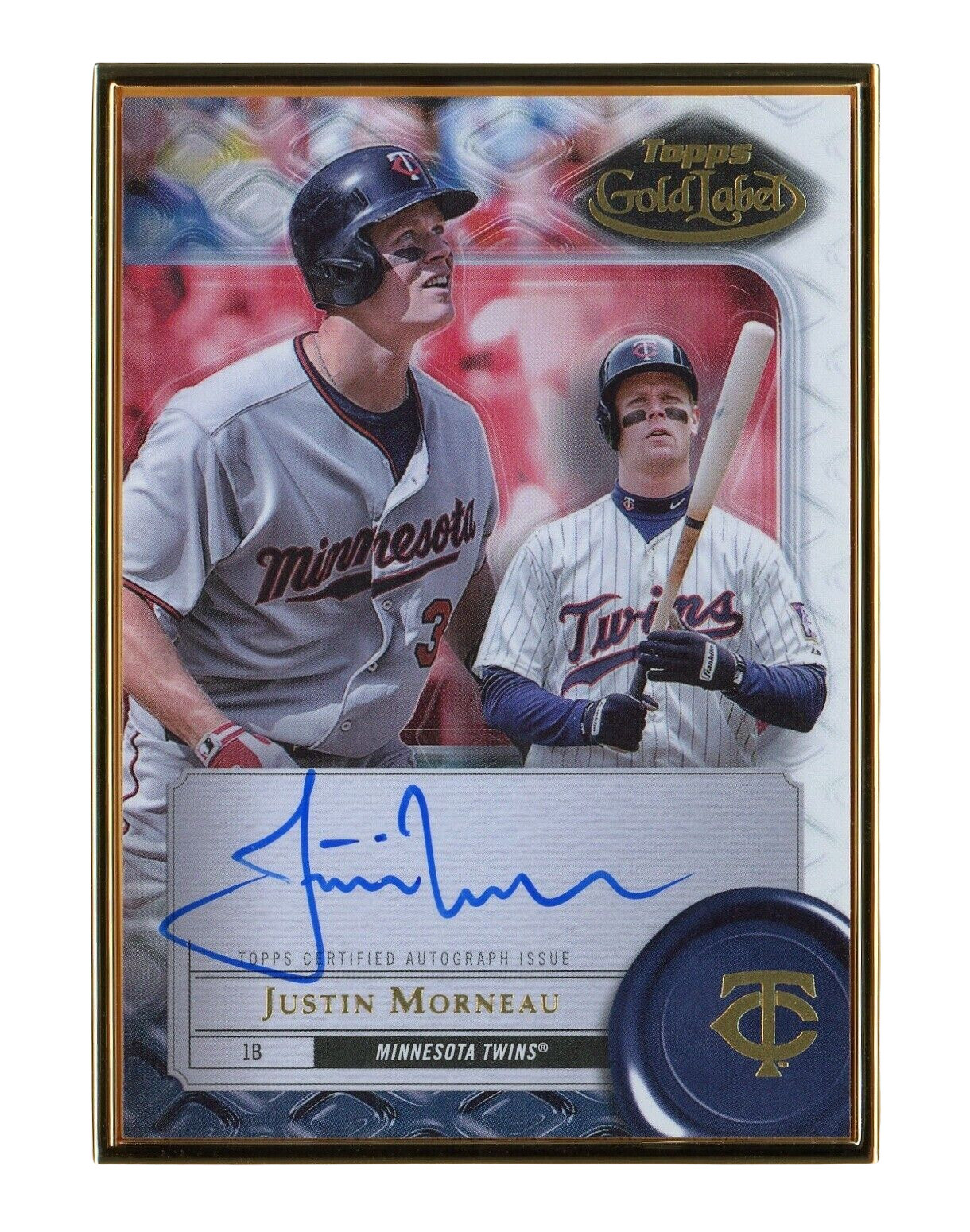 2022 Topps Gold Label - Framed Autographs Gold #FA-JMO Justin Morneau /1 (AU) for sale online | eBay