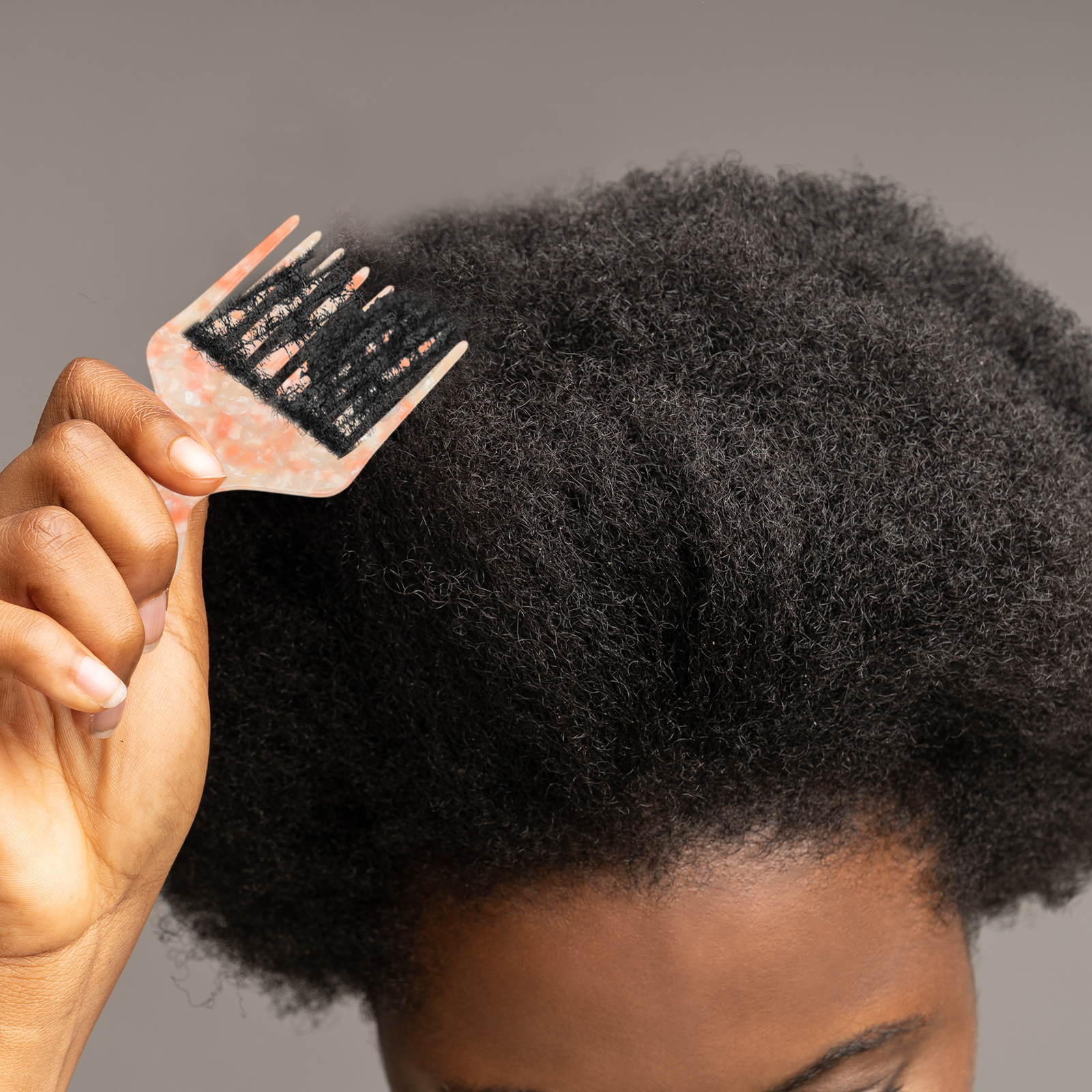 Wide Tooth Hair Pick Comb Hair Styling Tool for Men Women Plastic 4.8 ...