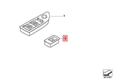 OEM BMW HYBRID M3 X5 M X6 M3 CRT E70 E71 SWITCH WINDOW LIFTER ...