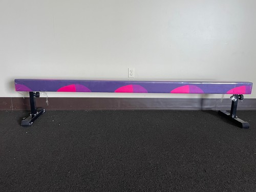 8FT Adjustable gymnastic balance wood beam Height 12 inch - 22 inch NEW ...