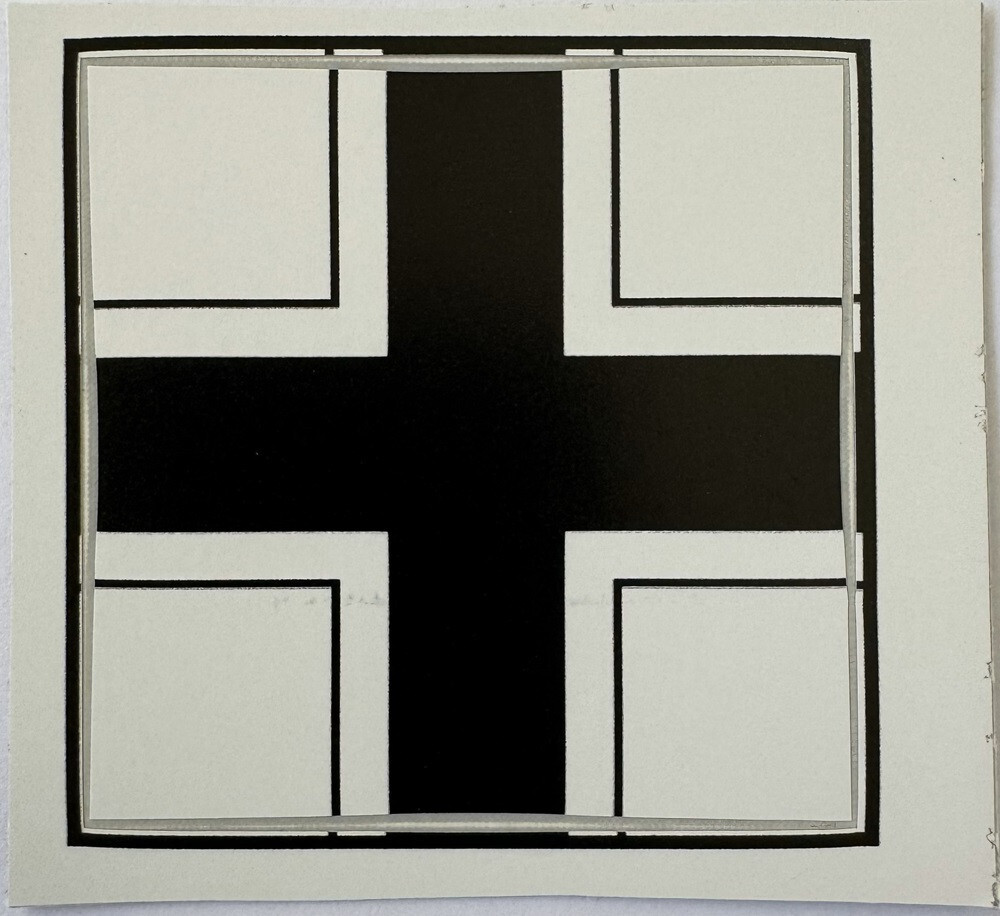 German WW1-WW2 aircraft roundel Iron Cross sticker peel off vinyl | eBay