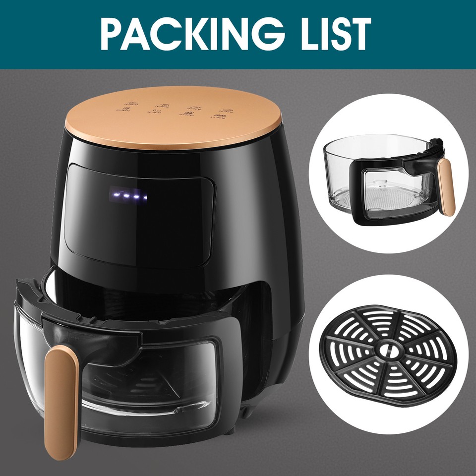 Air Fryer 6L Transparent New Large Capacity Touch Screen Multifunction ...