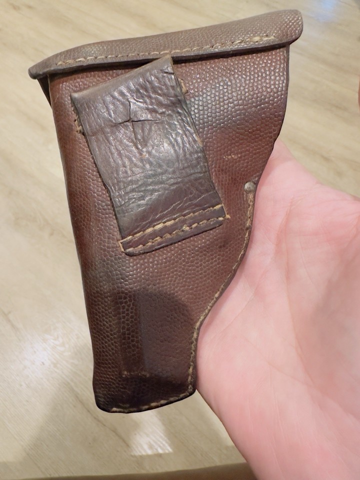 WWII German Police Leather Holster - Mauser Model 1914 Pistol Original ...