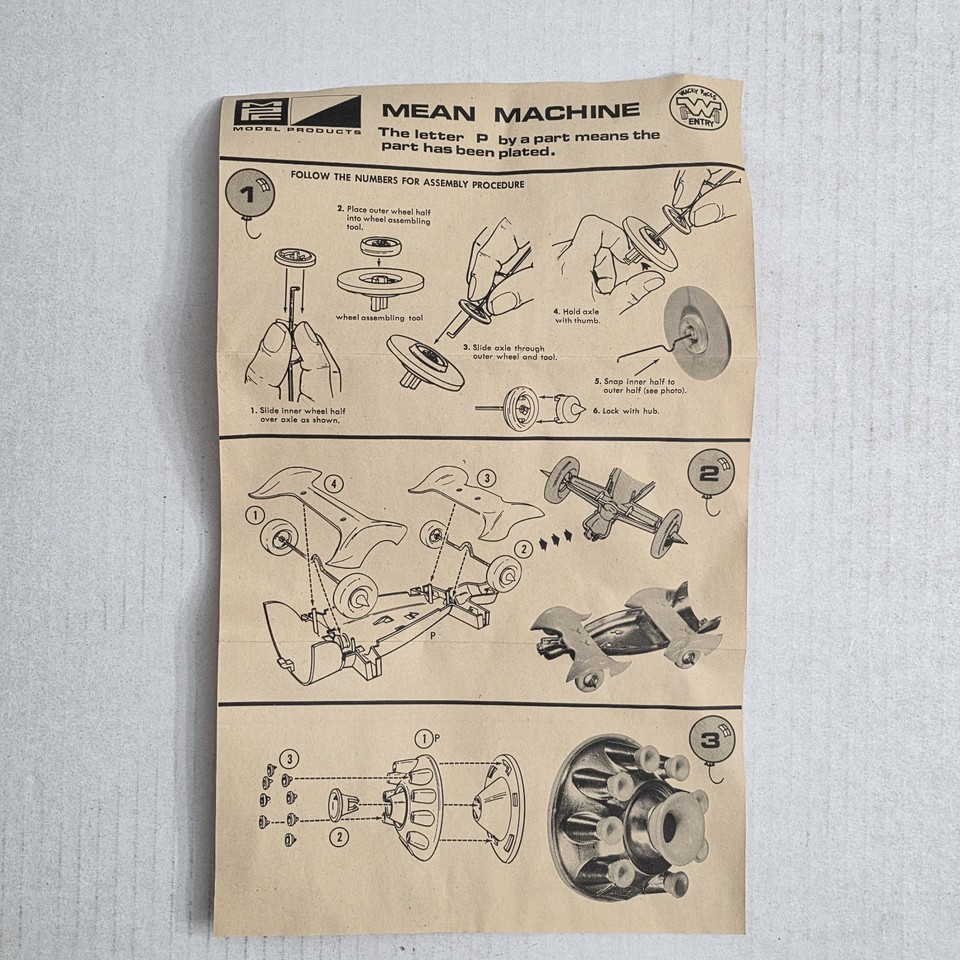Vintage MPC Wacky Races Mean Machine Model Kit Dick Dastardly Muttley ...
