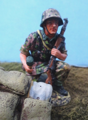 king &country WS168 54mm ww2 German infantry kneeling and waiting 2010 ...