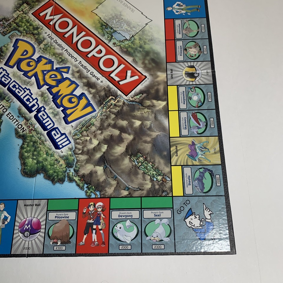 Monopoly Pokémon JOHTO Region Collectors Edition Board Game 100% ...