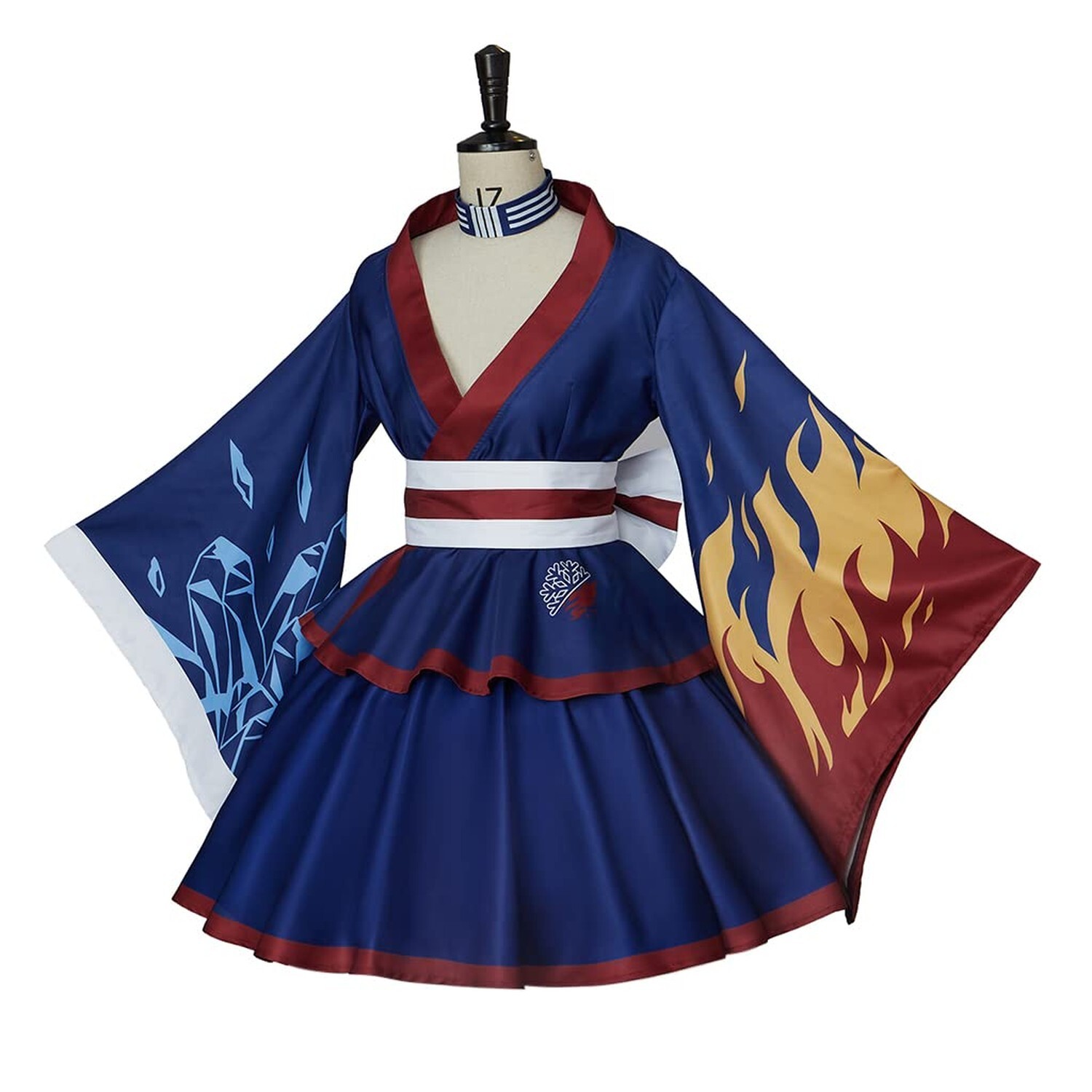 Anime MHA Hero Cosplay Battle Lolita Kimono Dress Cosplay Costume ...