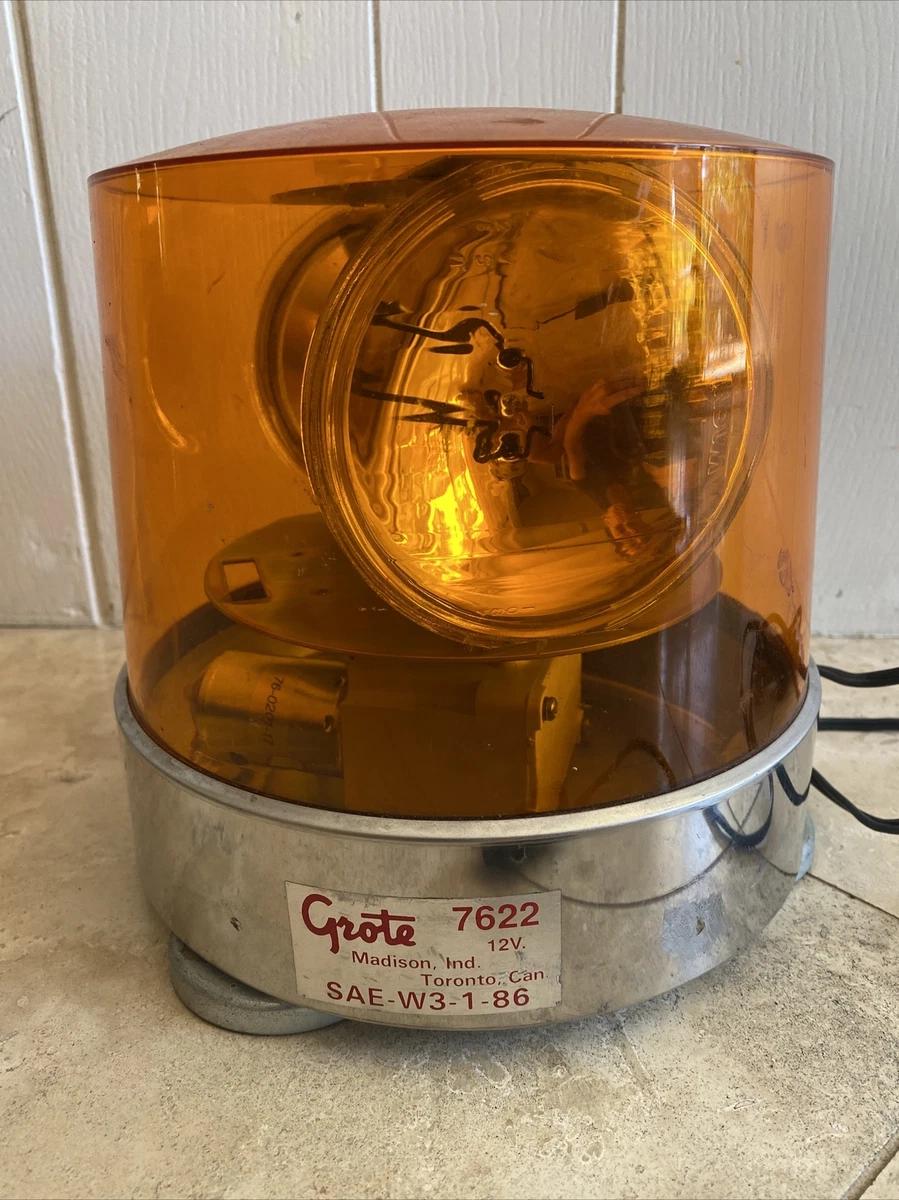 12v Rotating Beacon Light Amber | Shelly Lighting