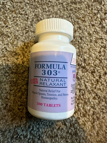 New! Formula 303 natural relaxant! NEW SIZE! Now 300 tablets! Expires ...