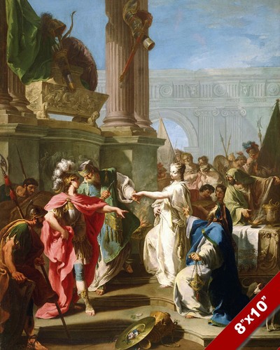 SACRIFICE OF TROJAN PRINCESS POLYXENA MYTHOLOGY ART PAINTING REAL ...
