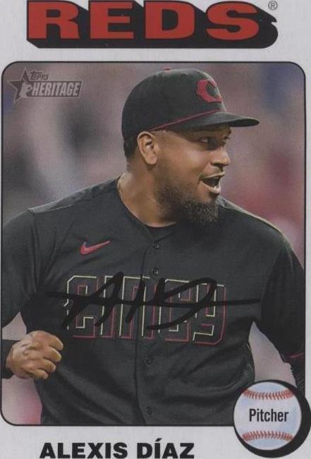 2024 Topps Heritage - Short Print Alexis Diaz #39 White Border for sale ...