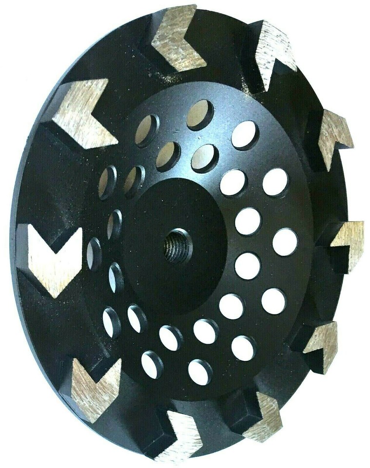 7" ARROW SEGMENT Diamond Cup wheel Concrete Mastic Floor Grinding 5/8 ...