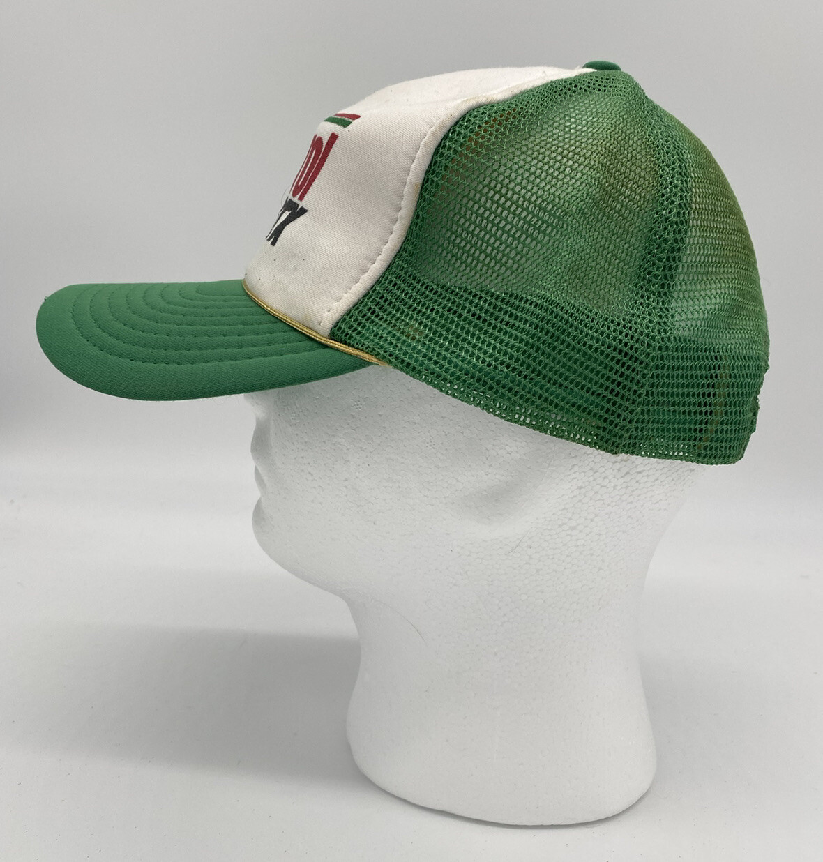 Vintage Team Castrol GTX Racing Snapback Trucker Hat Cap Green Yellow ...