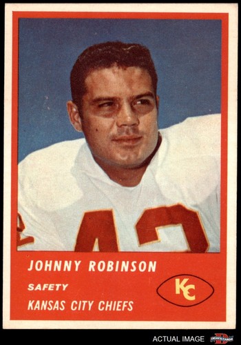 1963 Fleer #51 Johnny Robinson Chiefs HOF LSU 8 - NM/MT | eBay