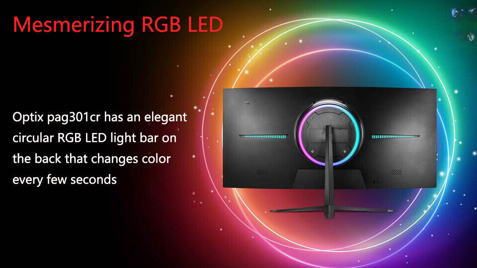 LED Display Screen Wideband Curved Screen PC Screen Desktop Cpu Display ...