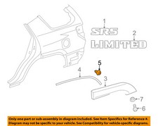 Toyota OEM 03-18 4runner Back Door-trim Cover Clip 7539735010 for sale ...