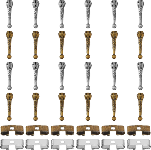 36Pcs 2Colors Bolo Tie Findings Kit Including Bolo Tie Slides Clasps ...