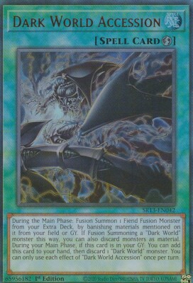 A1275 YUGIOH SPELL CARD DARK WORLD ACCESSION SR13-EN042 | eBay