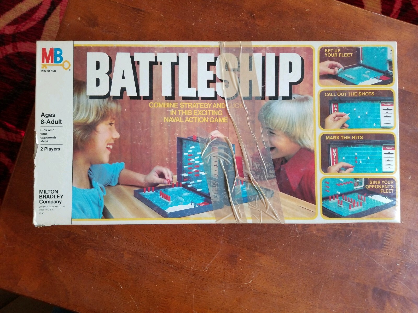 1978 Vintage Battleship Strategy Naval Board Game by Milton Bradley ...