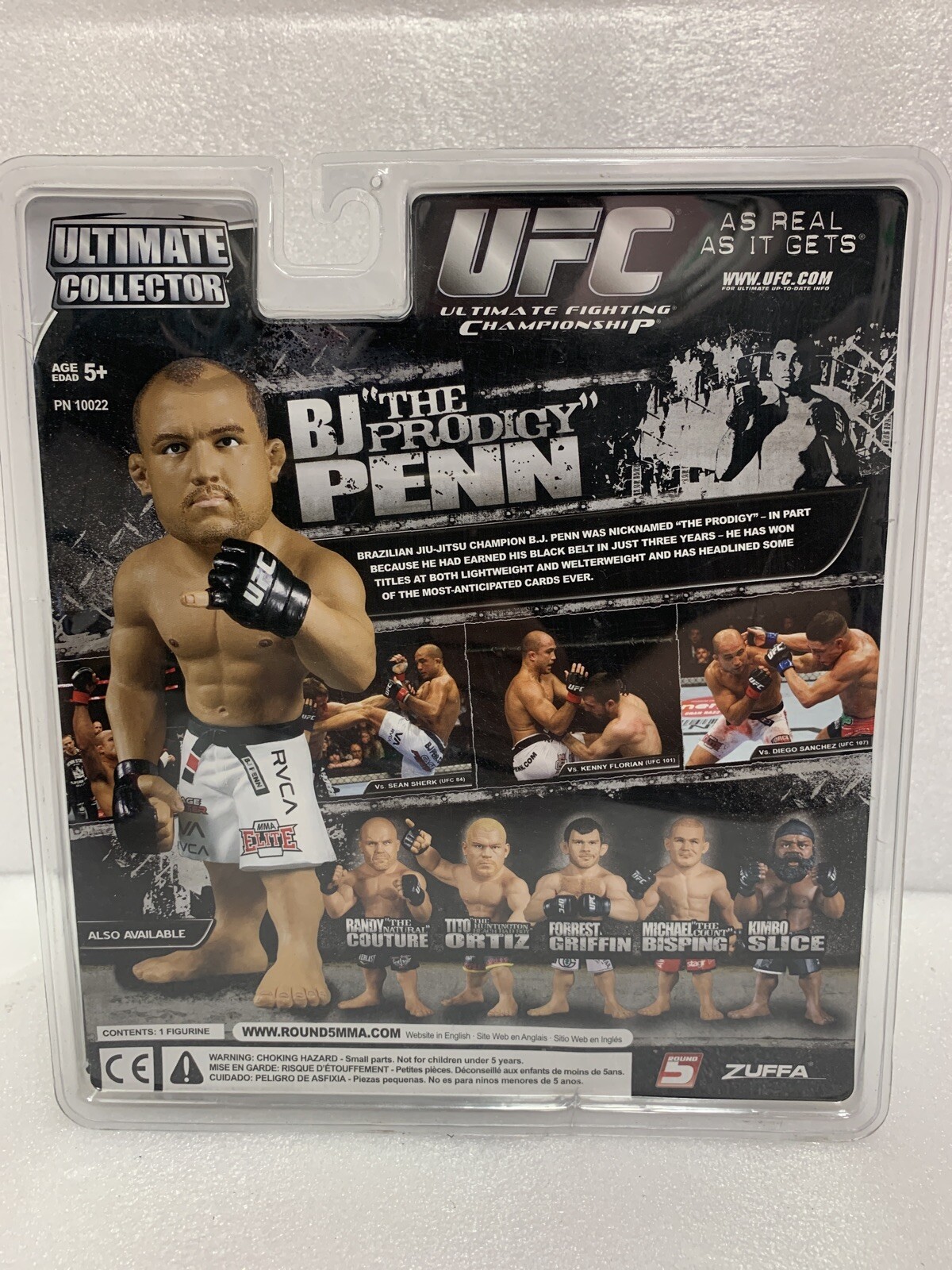 2009 Zuffa Round 5 UFC Ultimate Collector BJ The Prodigy Penn Action ...