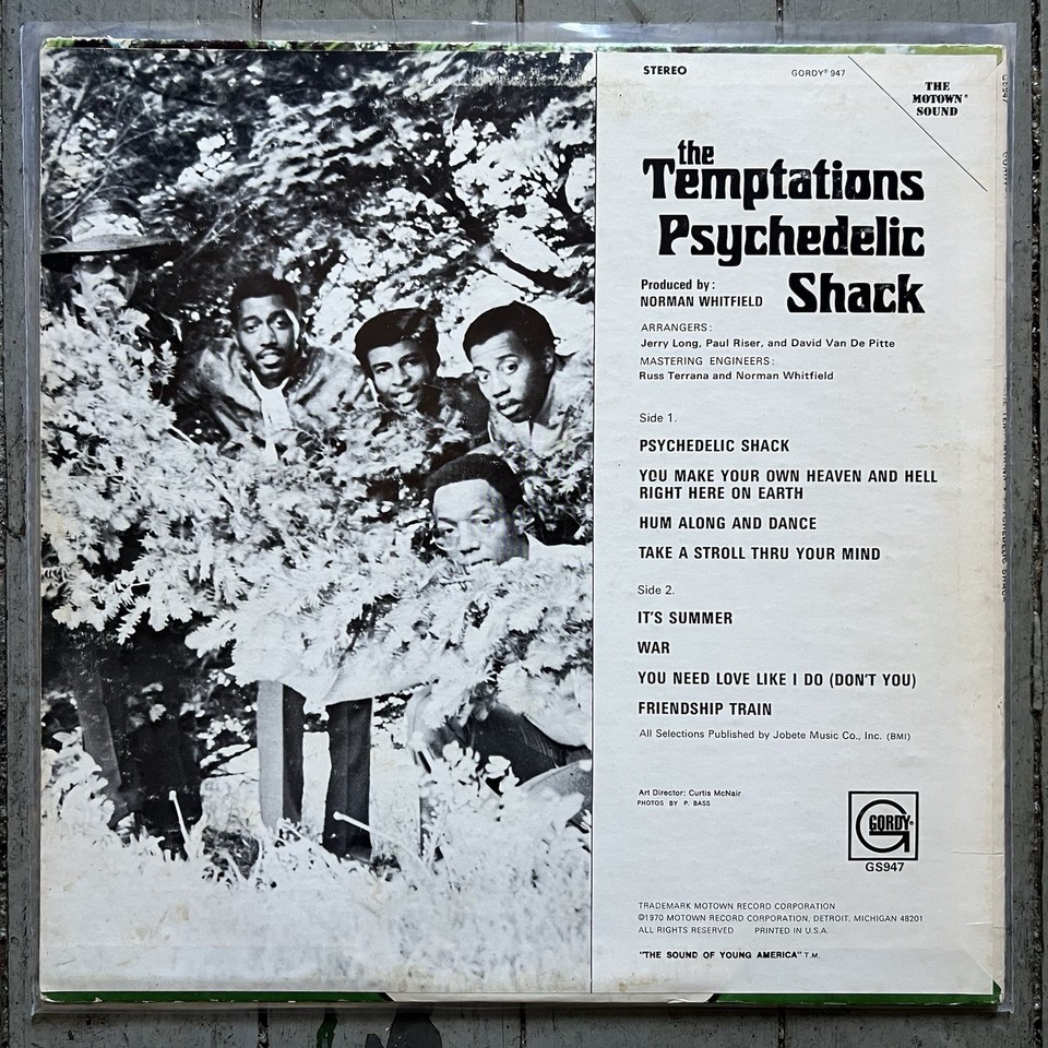 The Temptations - Psychedelic Shack Vinyl LP 1970 US Gordy GS947 SOUL ...