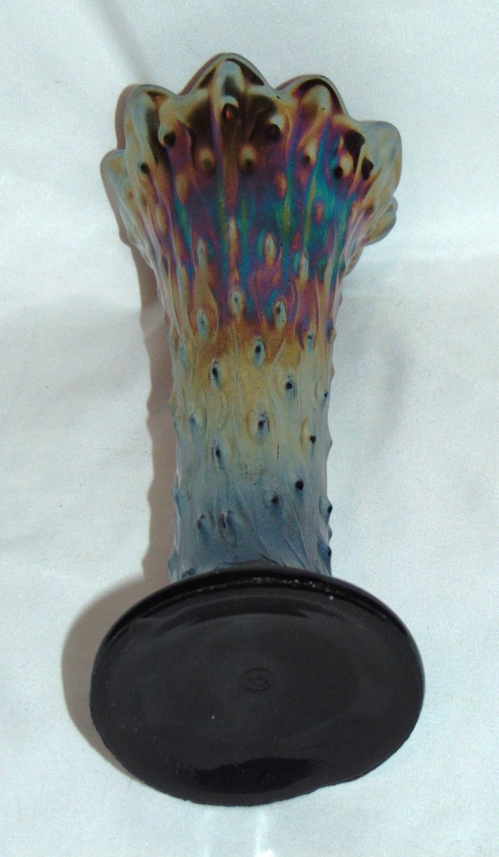 Northwood 10-1/2" Tree Trunk Std. Swung Vase Iridescent Amethyst ...