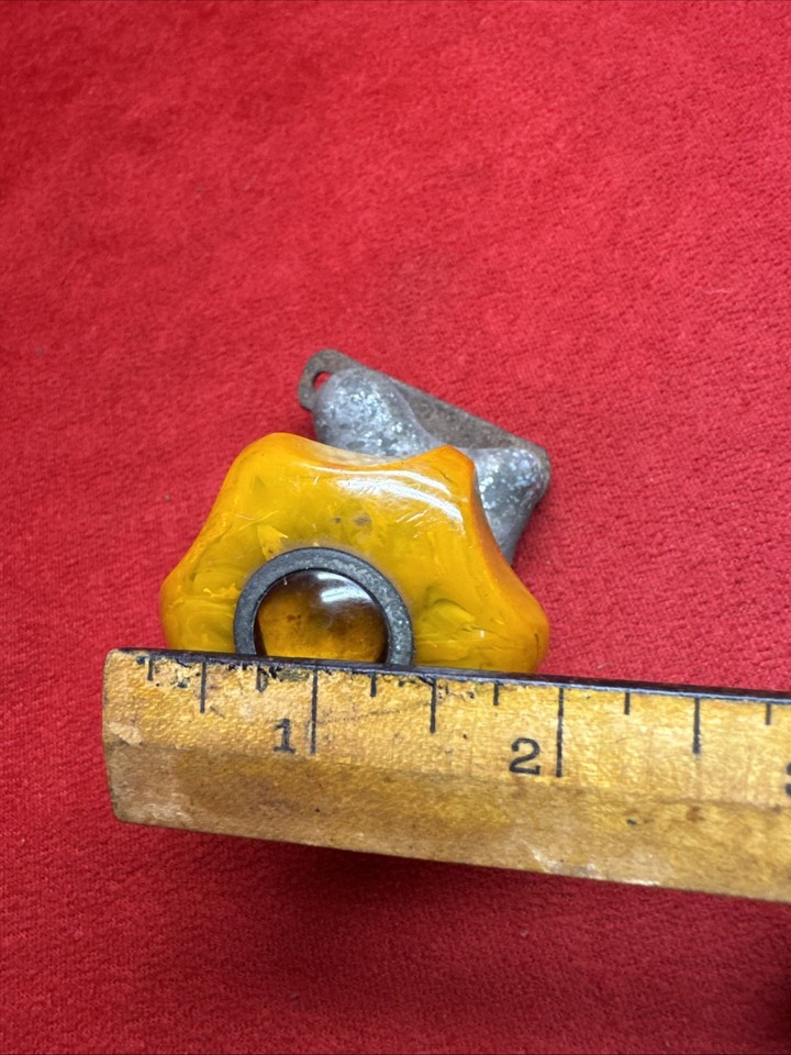 Barn Find Antique Octagon Cat’s Eye Bakelite Steering Wheel Suicide ...