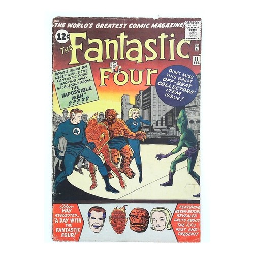 Fantastic Four #11 - 1961 series Marvel comics Good minus (cover ...