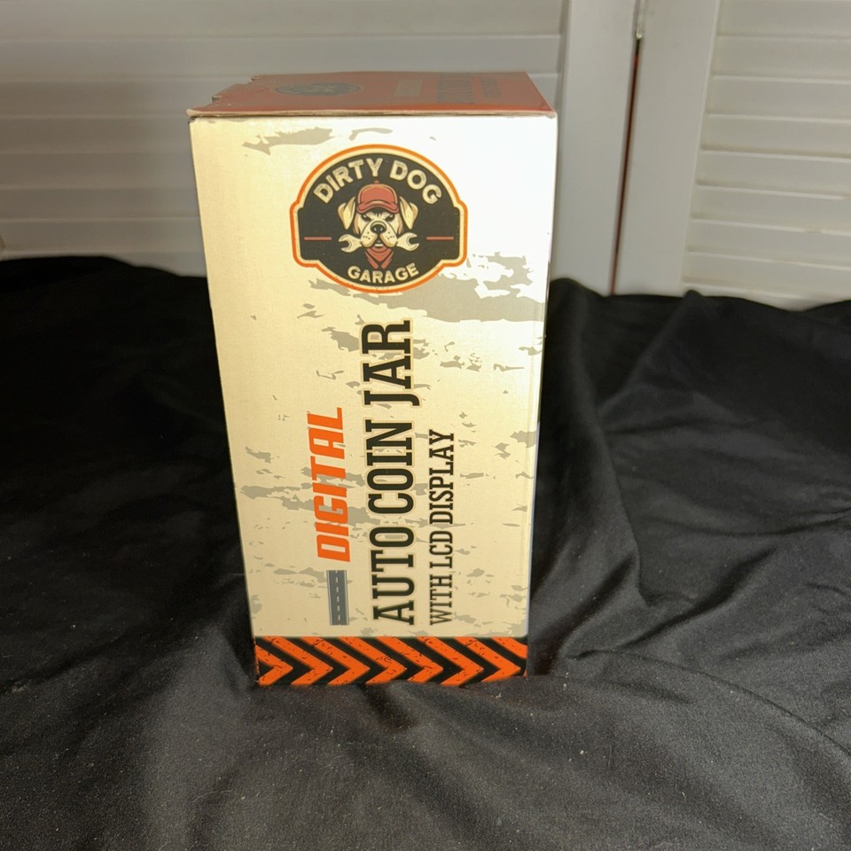 Dirty Dog Garage Digital Auto Coin Jar With LCD Display - New In Box | eBay